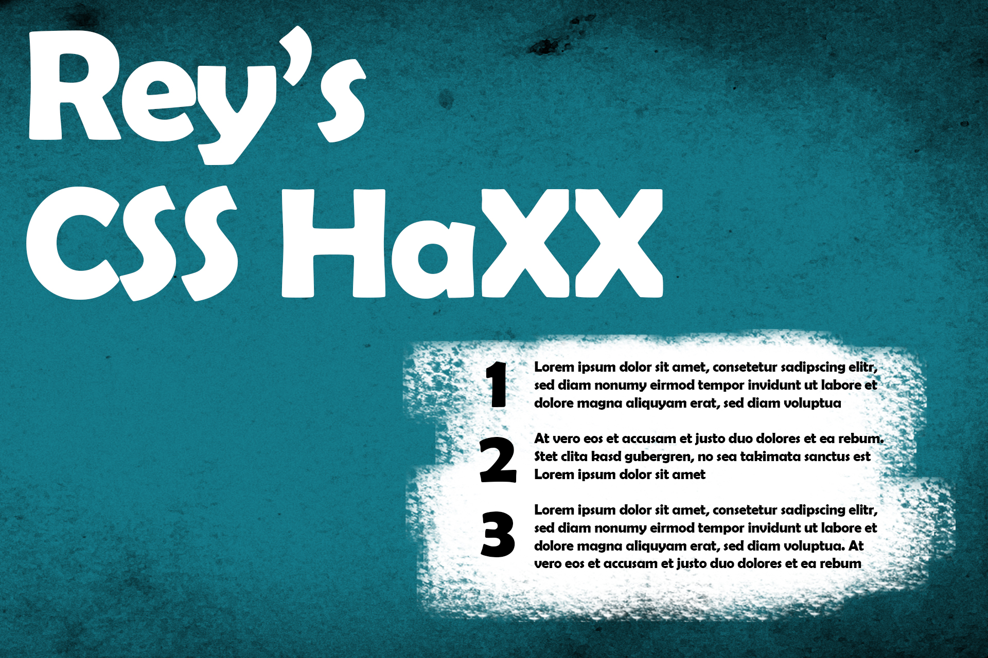 Rey s CSS Haxx Wie Man Eine Ordered List Stylt Internet Halunken